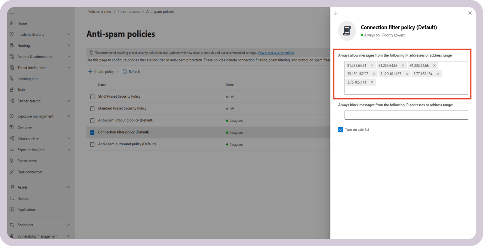 How to Whitelist in Microsoft Defender