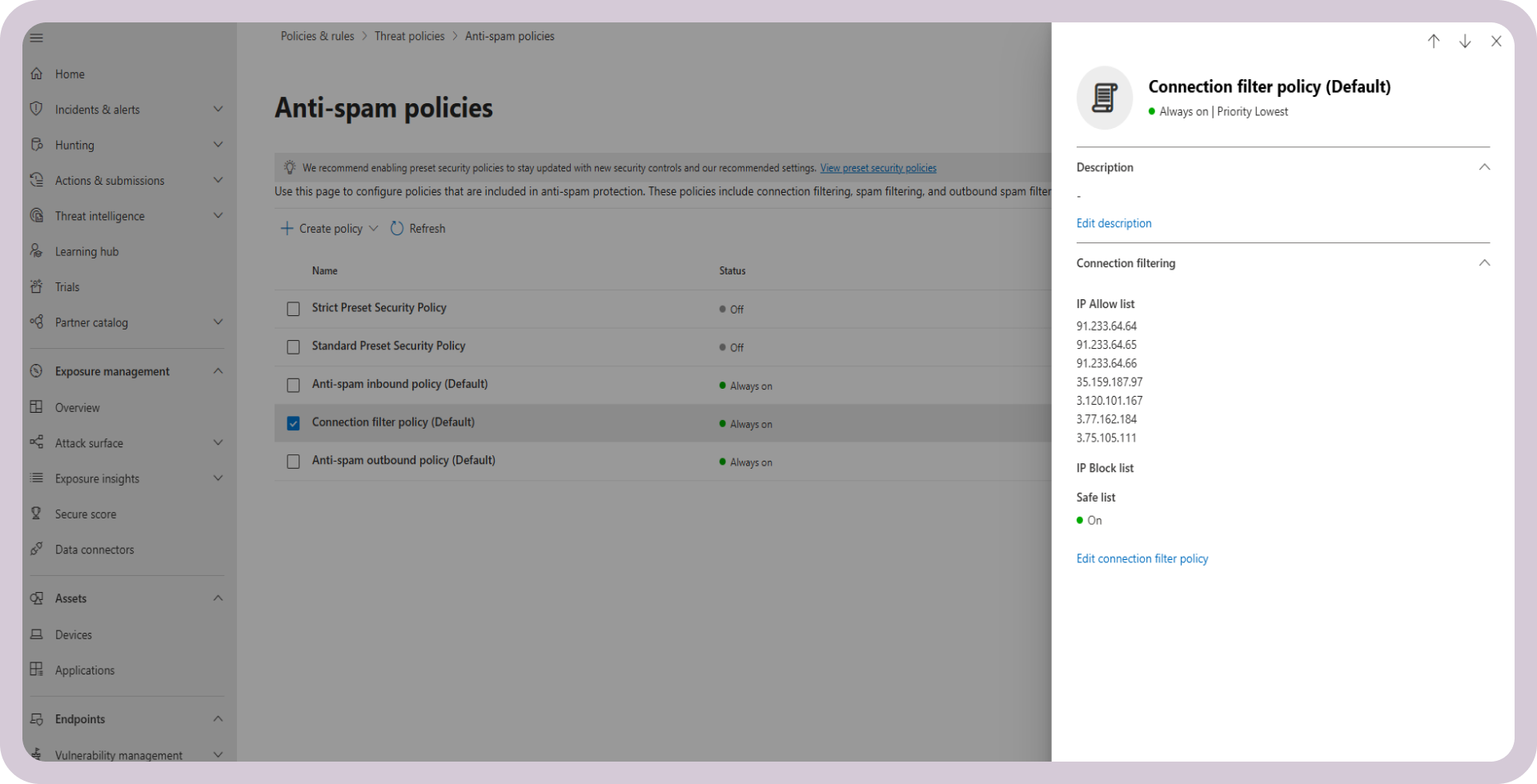 How to Whitelist in Microsoft Defender