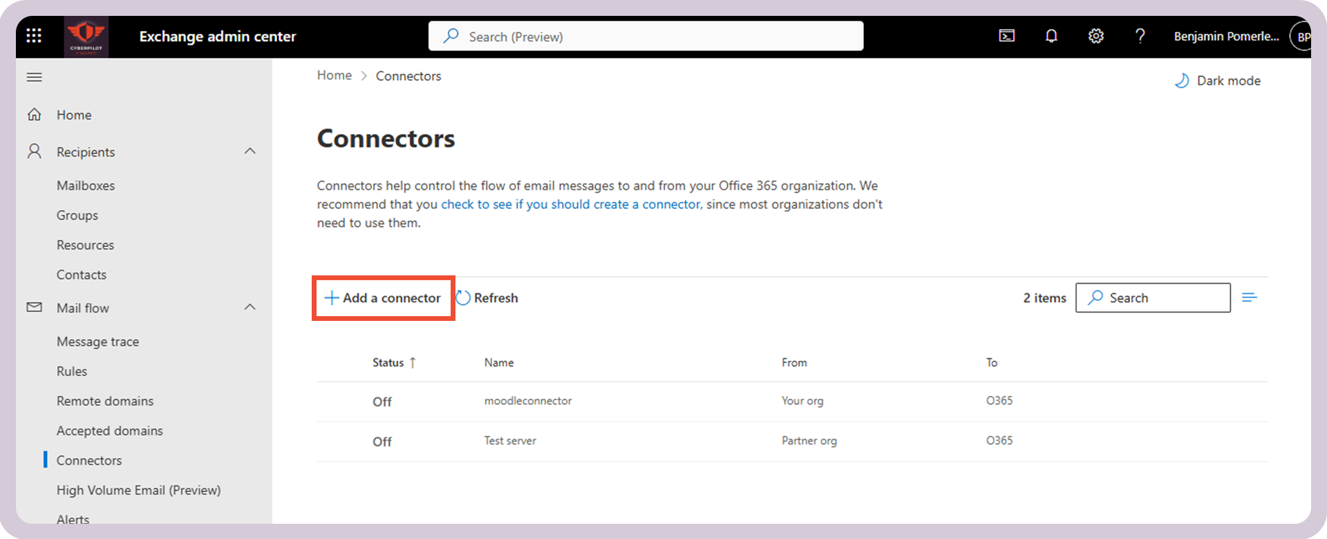 How To Set Up A Mail Connector