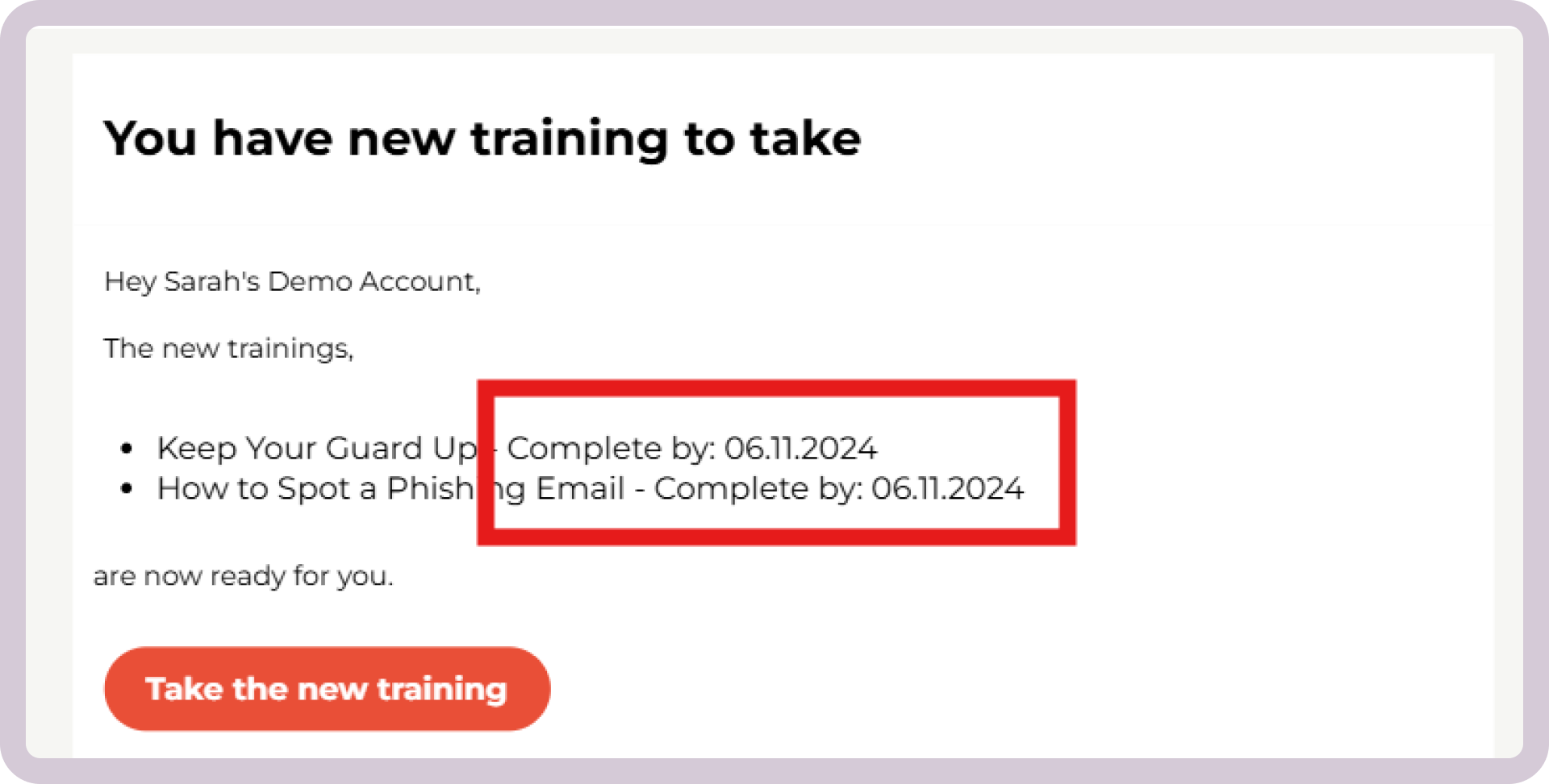 Set Due Dates For Assigned Training